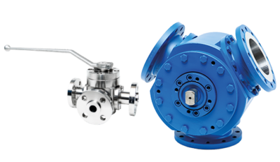 Multi-way ball valves floating & bearing-mounted | Perrin GmbH